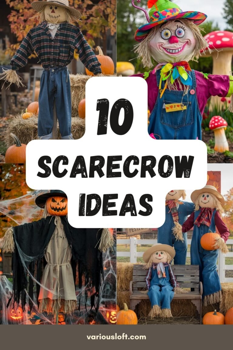 Top 10 Scarecrow Ideas for Fall Festivals and Events - Various Loft