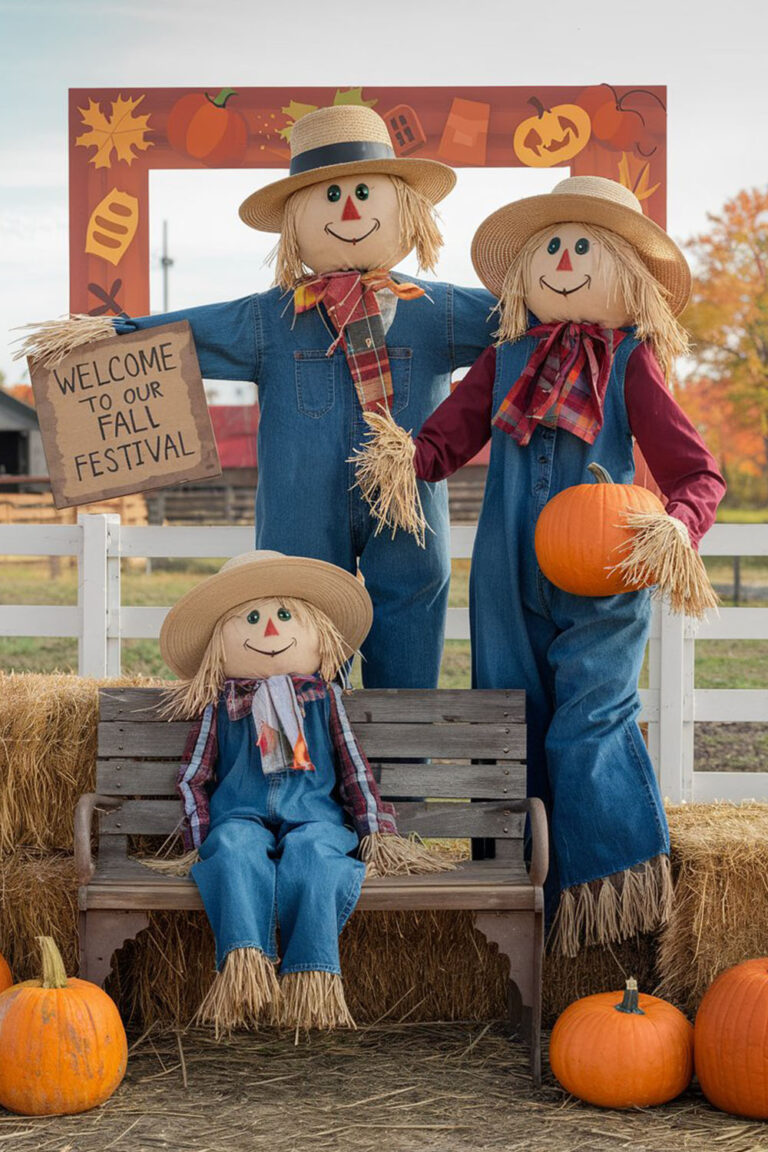 Top 10 Scarecrow Ideas for Fall Festivals and Events - Various Loft
