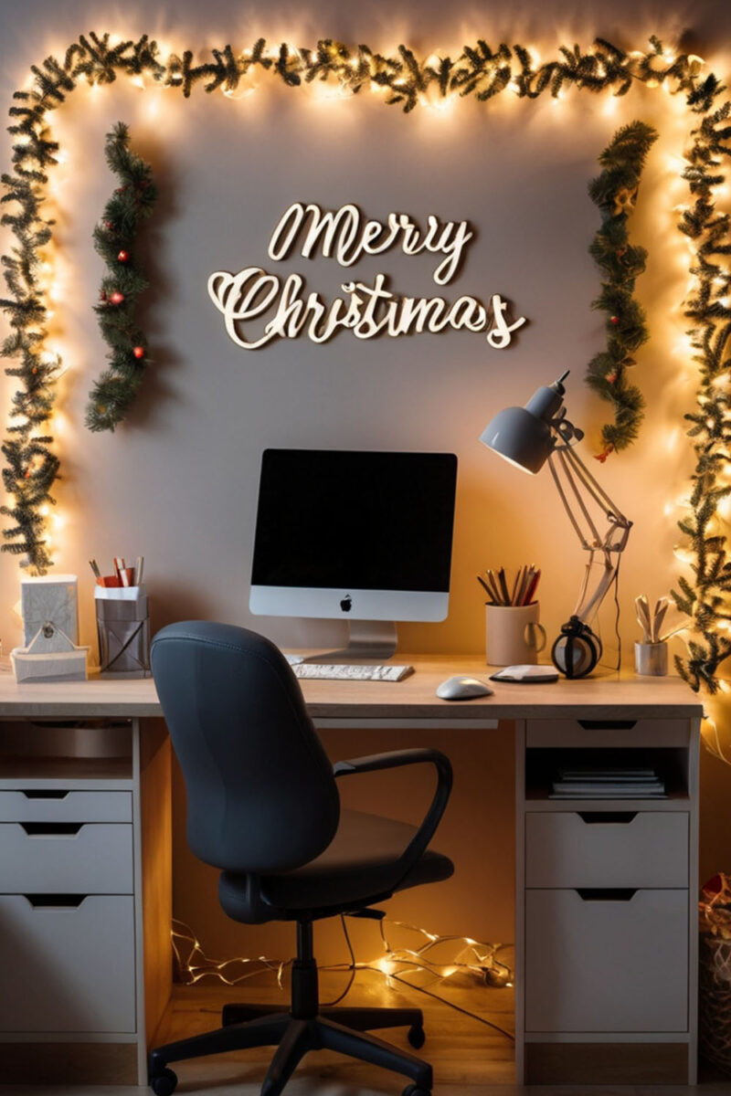 30 Festive Office Christmas Decorations You’ll Love - Various Loft
