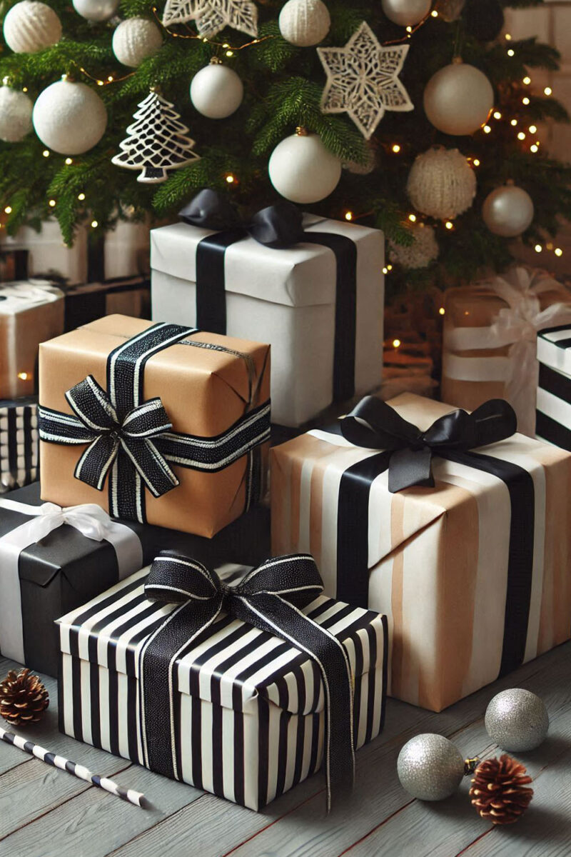 20 Ways to Style Black and White Christmas Decor - Various Loft