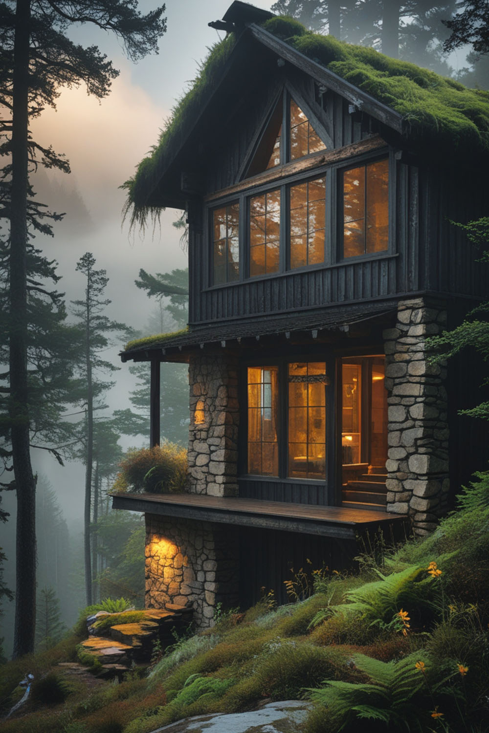 20 Dark Mountain House You’ll Love to Escape To - Various Loft