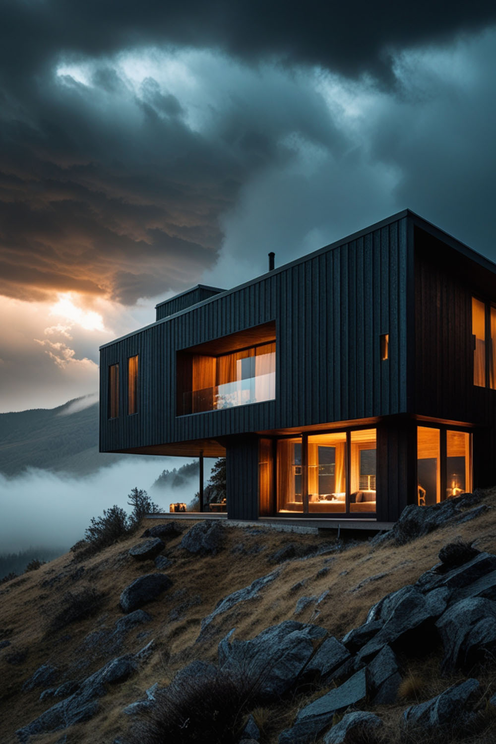 20 Dark Mountain House You’ll Love to Escape To - Various Loft