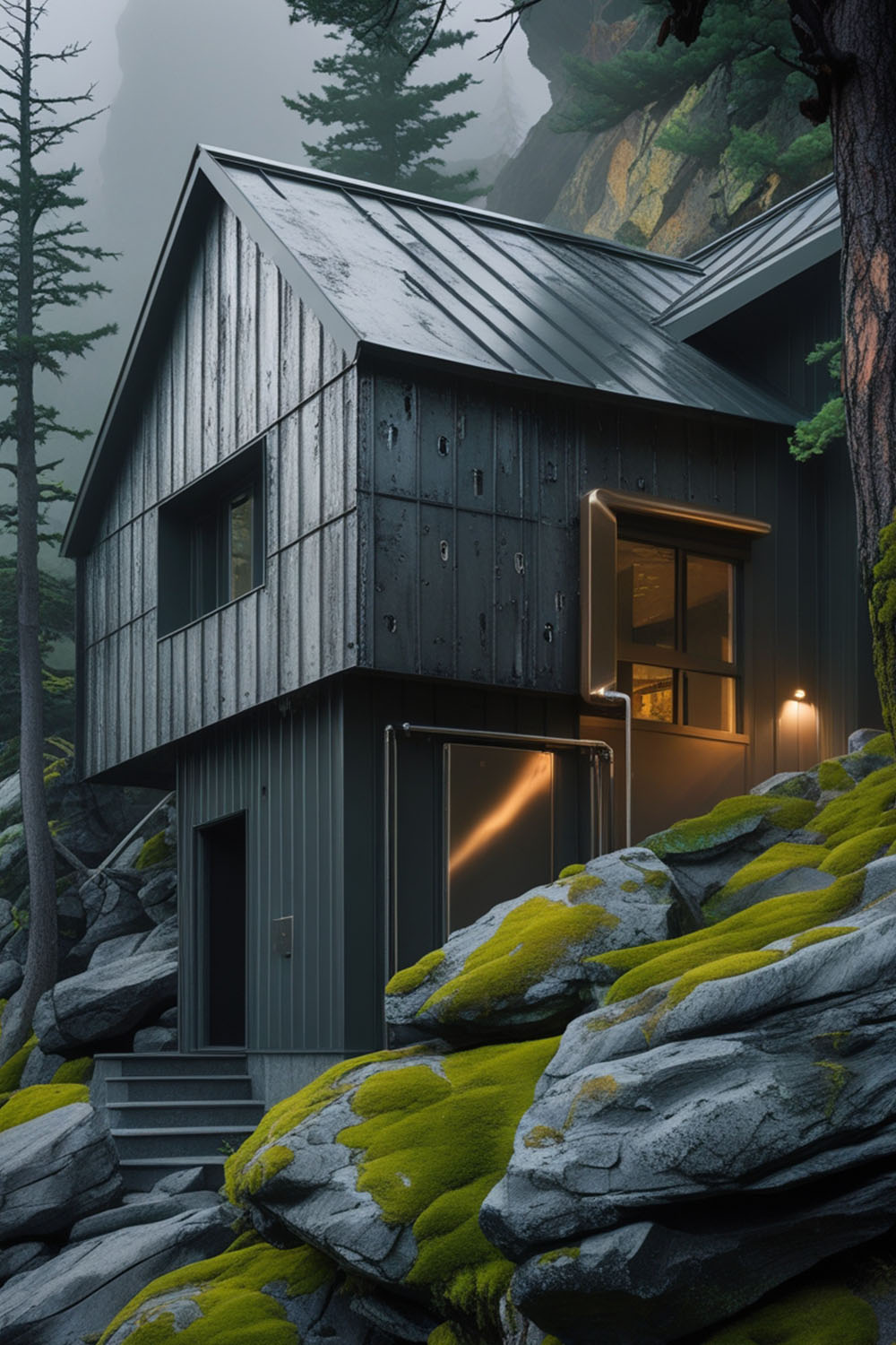 20 Dark Mountain House You’ll Love to Escape To - Various Loft