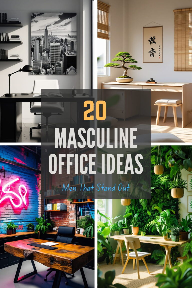 20 Masculine Office Ideas For Men That Stand Out - Various Loft